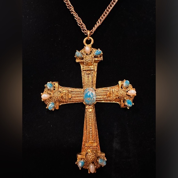 Jewelry | Huge Vintage Cross Necklace | Poshmark